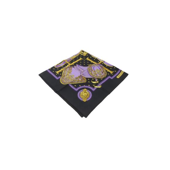 Hermes | Accessories | Hermes Black Silk Scarf Authentic | Poshmark